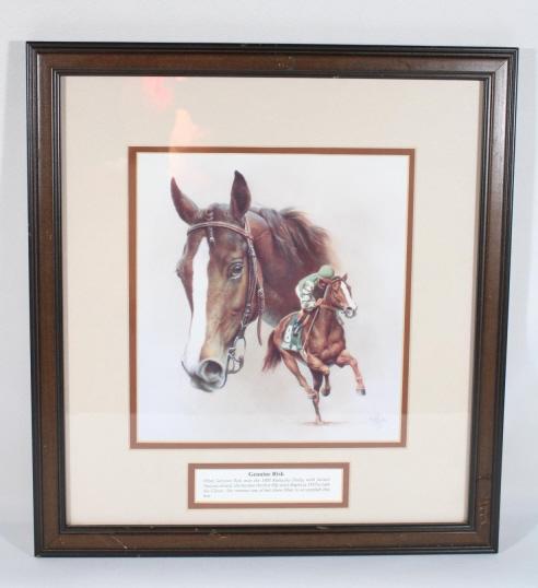 Fred Stone Print Genuine Risk 1980 Kentucky Derby