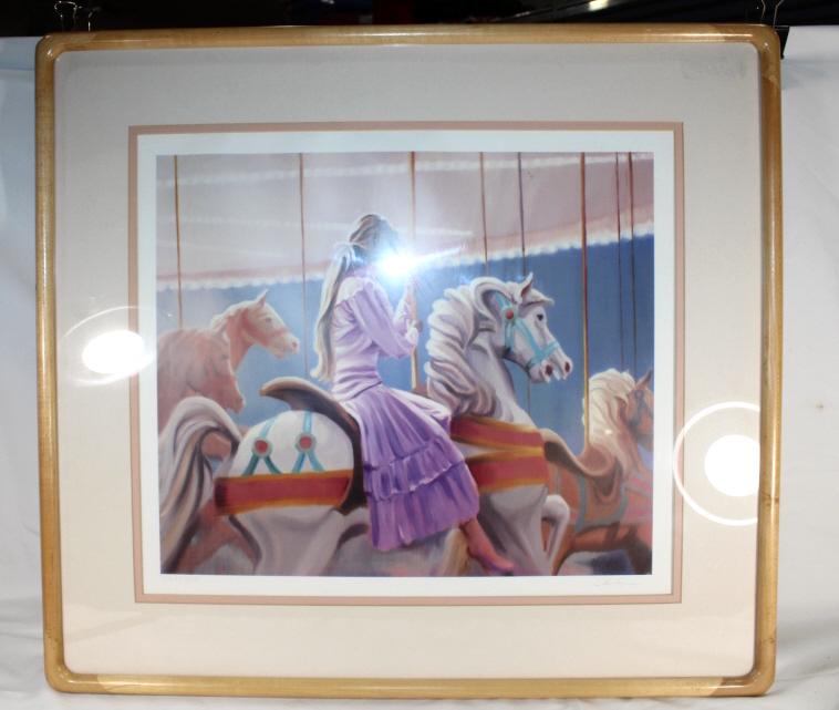 Hal Singer Signed And Numbered Carousel Print Auction