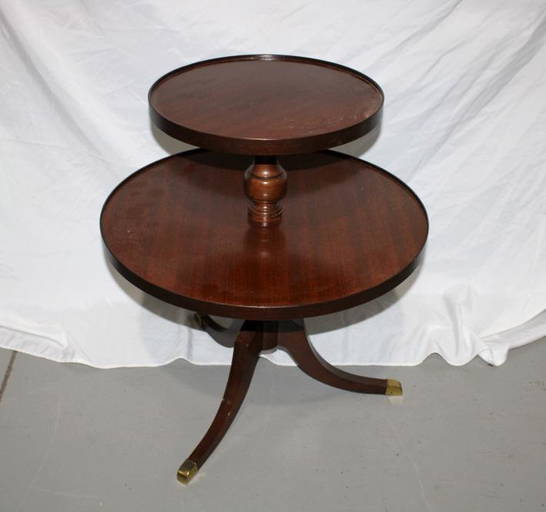 Round 2 Tier Duncan Phyfe Style Table