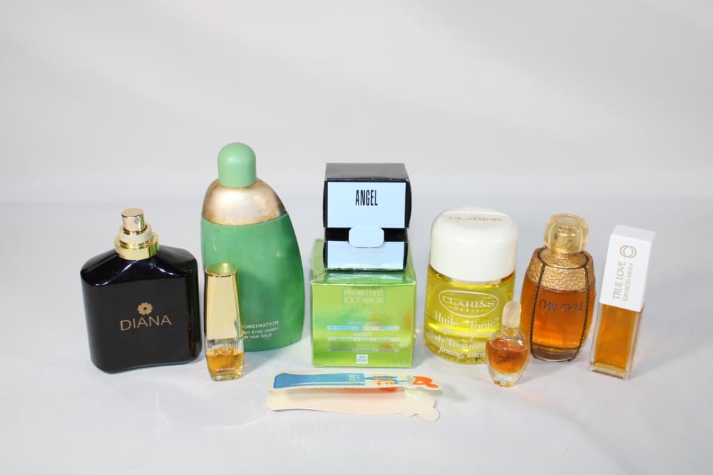 Lot Of Partial And Full Perfume Bottles Auction