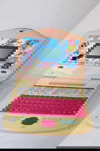 Vintage Barbie B Book Learning Laptop Works