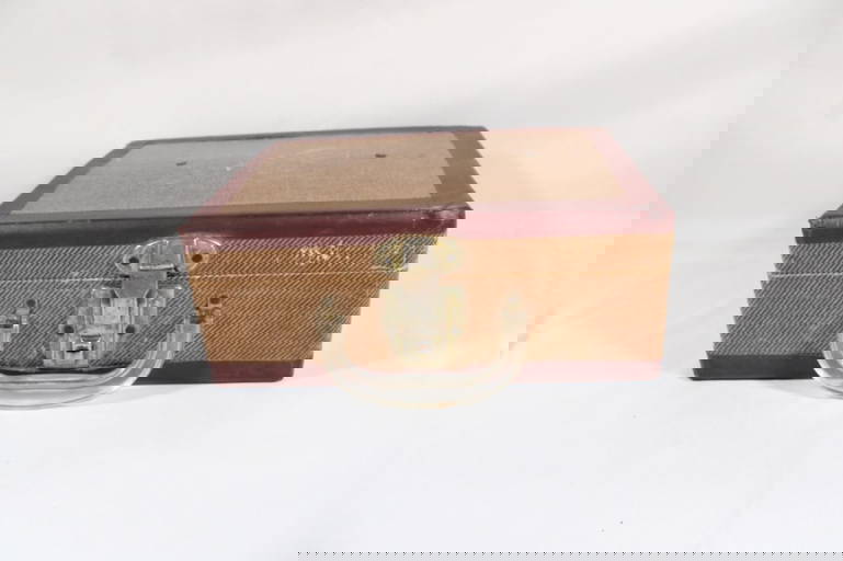 Vintage Mini Suitcase W/ Lucite Handle