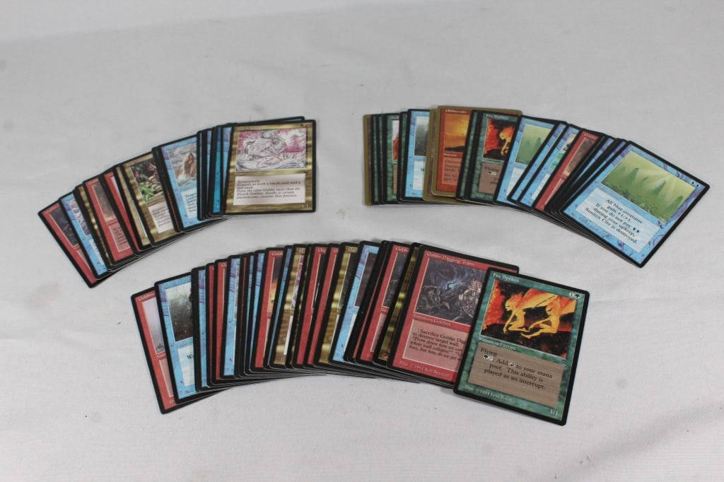 Lot Of Magic The Gathering Trading Cards Auction