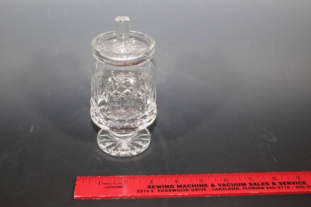Vtg Crystal Jam Jar Waterford Lismore??? Auction