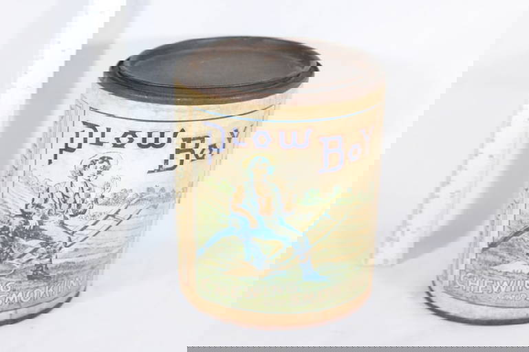 Antique Plow Boy Chewing / Smoking Tin