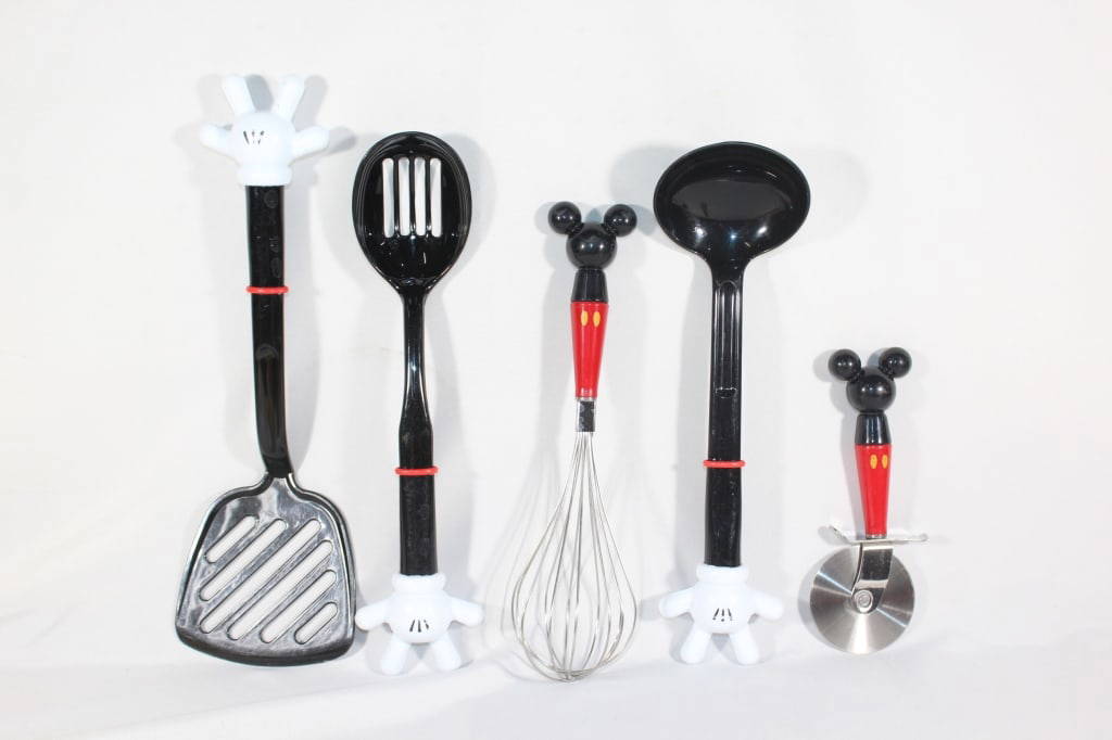 Lot Disney Mickey Mouse Kitchen Utensils Auction