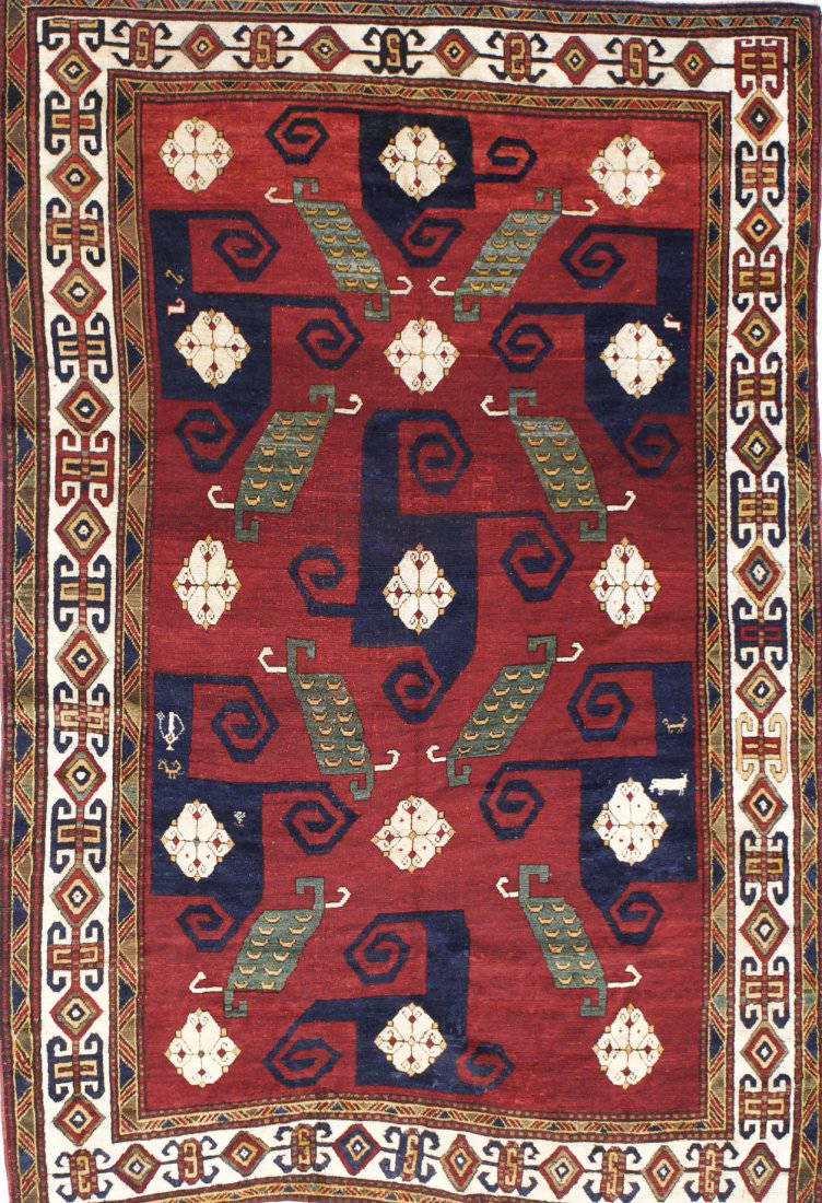 Pinwheel Kazak Rug 6â€™2" X 9â€™2" (1.88 X 2.79 M) Auction