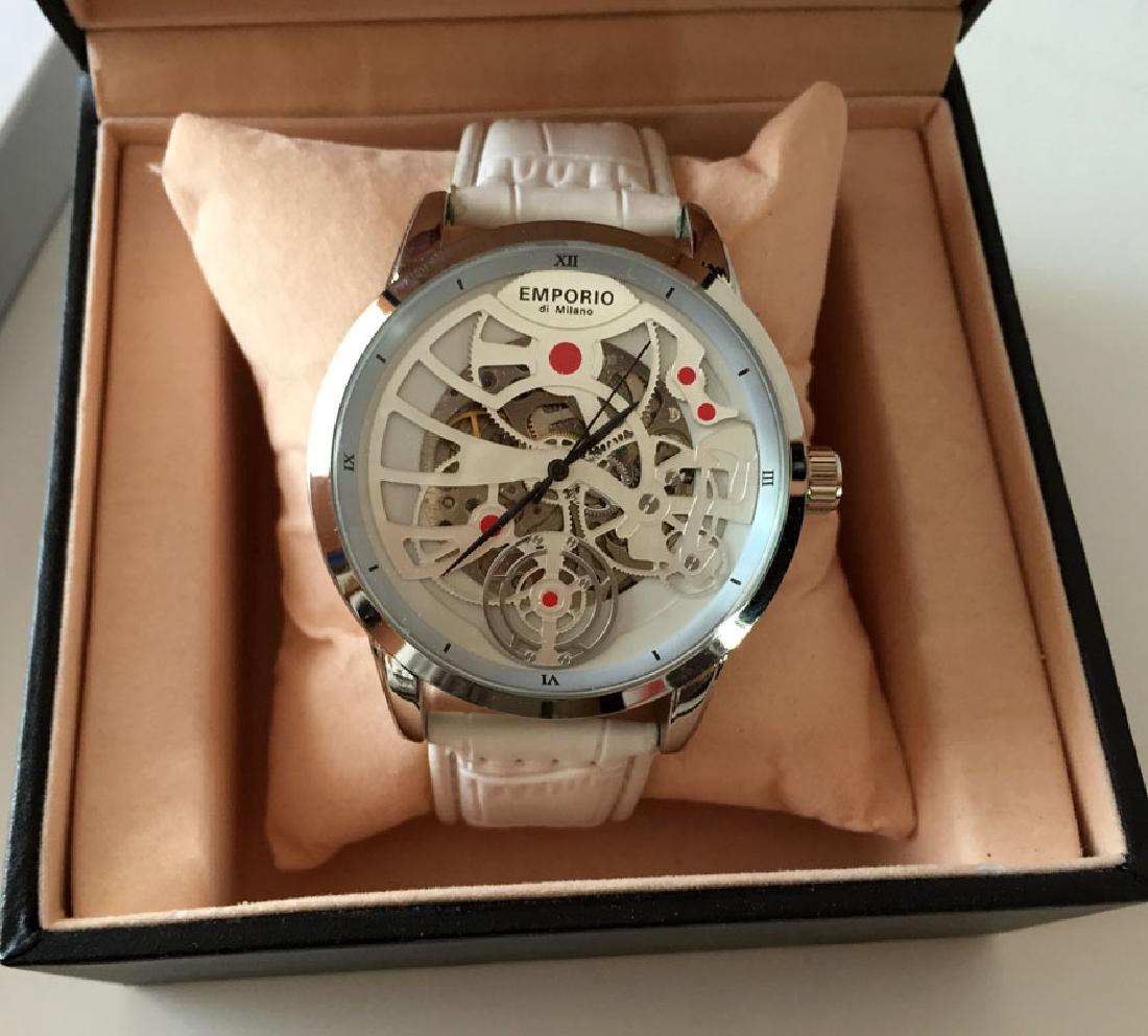 EMPORIO DI MILANO Automatic Skeleton watch with white - Aug 30, 2017 ...