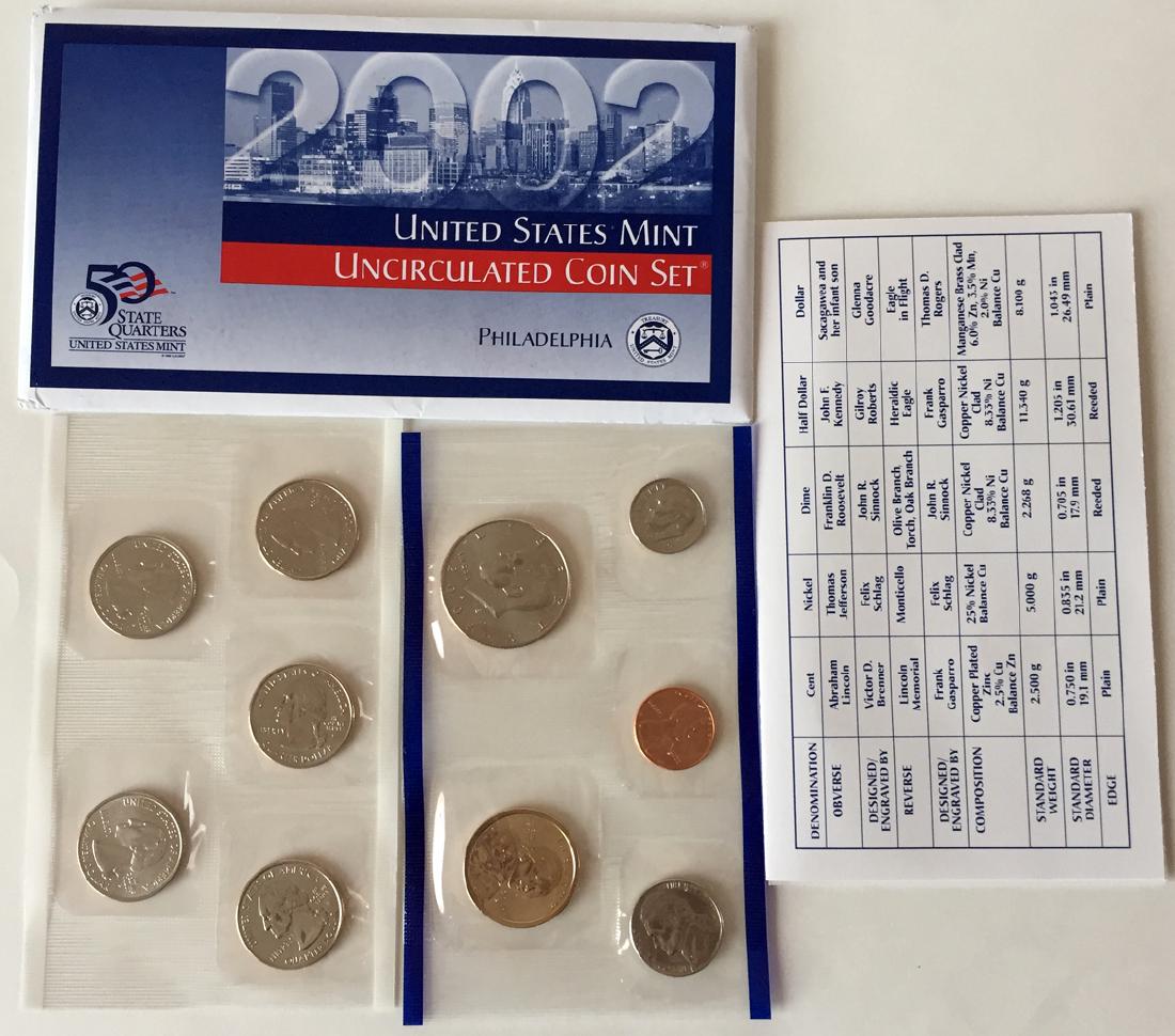 2002 United States Mint Uncirculated Coin Set