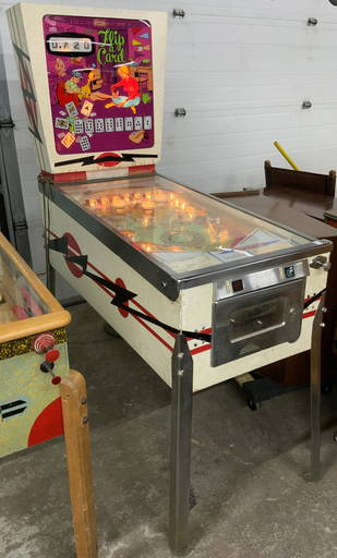 Vintage D. Gottlieb "flip A Card " Pinball Machine
