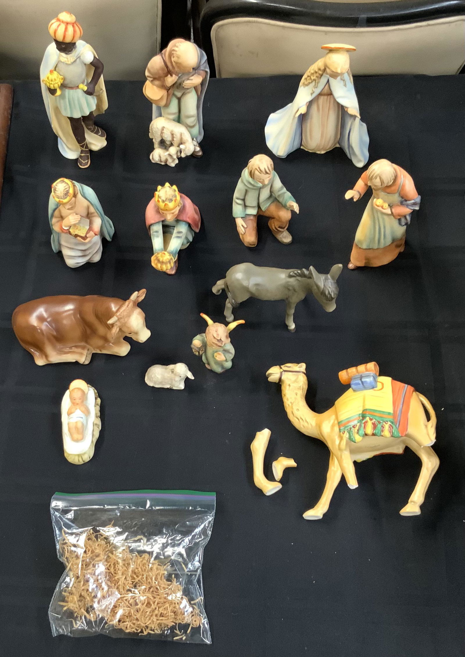 Vintage Hummel Goebel Nativity Figurines.