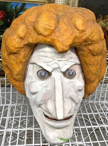 Large Paper Mache Evil Character Face. (#0662) on Jul 30, 2022 | Direct ...