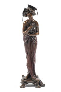 Art Nouveau Bronze By Alliot