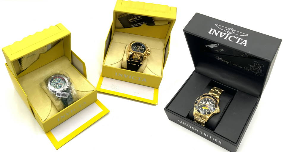 Lot of 3 Invicta Watches in Original Boxes. (#0092) on Dec 03, 2022 ...
