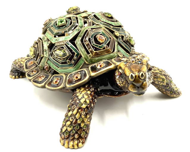 Jay Strongwater Turtle Box w/ Swarovski Crystals. (#0402) on Dec 31 ...