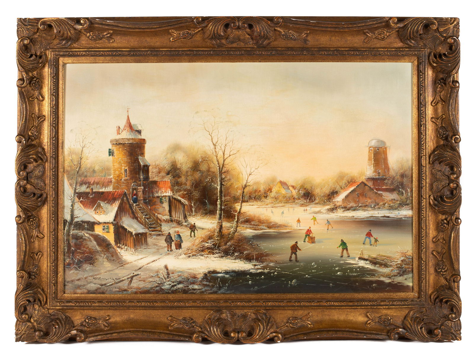 Vintage Oil Painting Signed Martin Prohaska.