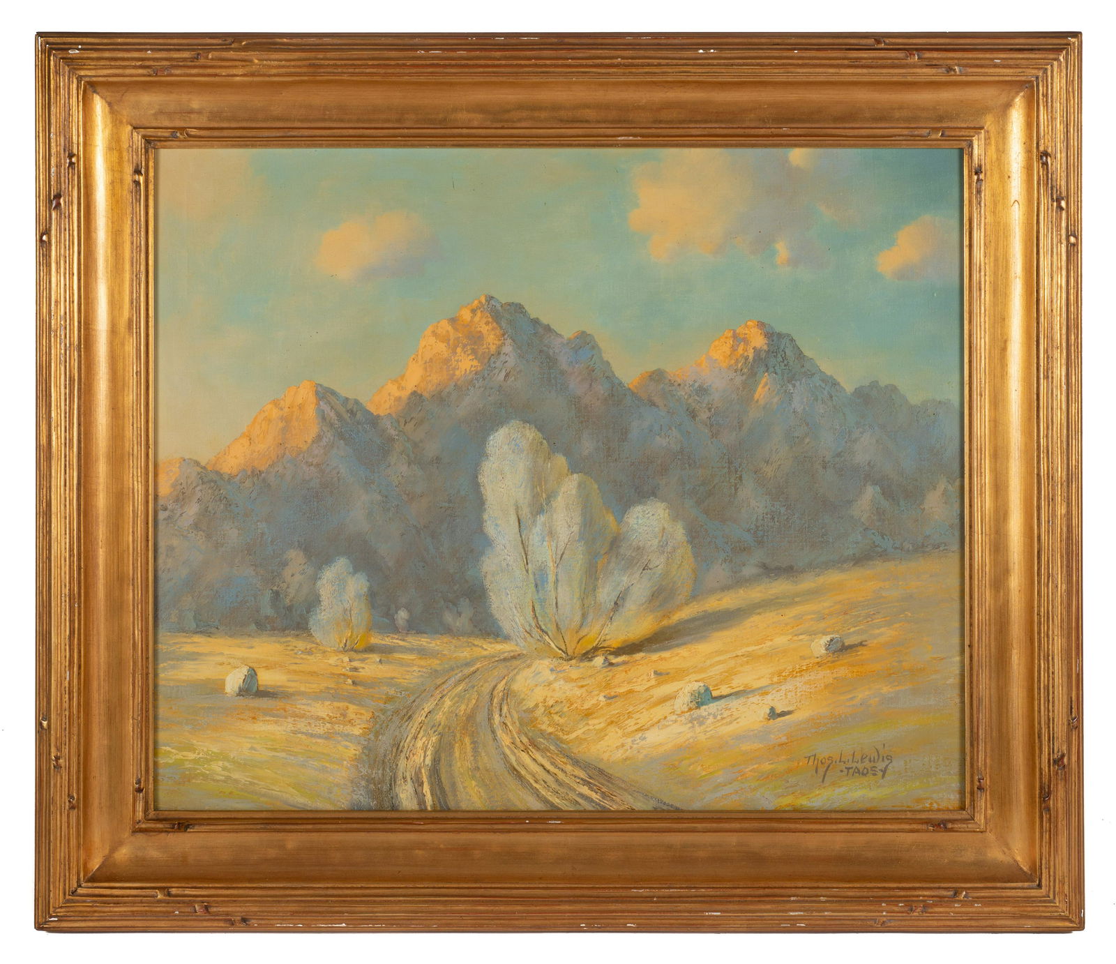 Thomas L. Lewis Oil Painting, Mountain Scene. (#0223) on Dec 31, 2022 ...