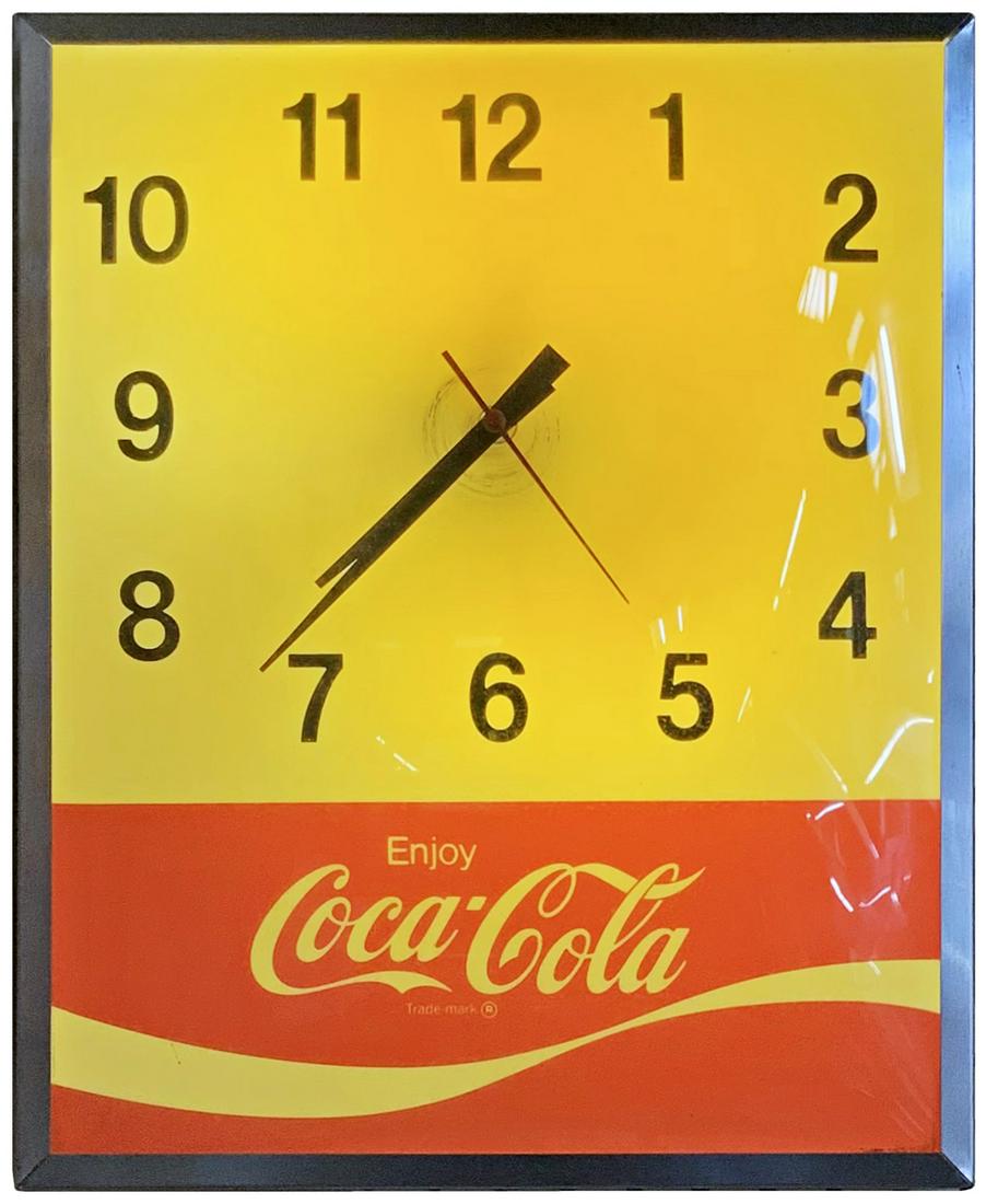 Vintage Light-Up Coca-Cola Clock. (#0390) on Apr 08, 2023 | Direct ...