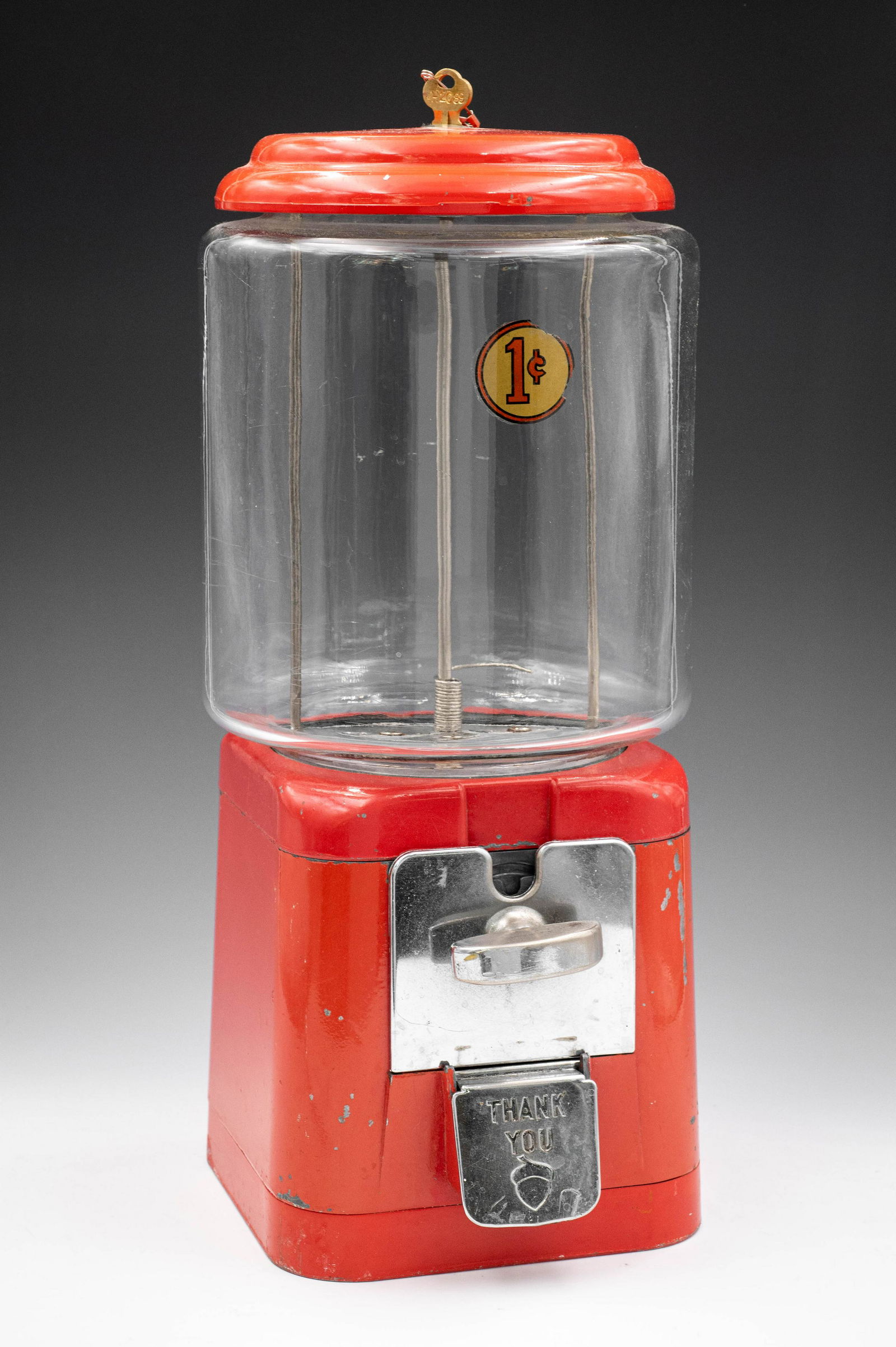 Vintage Penny Gumball Machine.