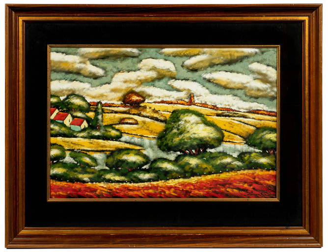 Large Oil Landscape Painting By Sergey Cherep.