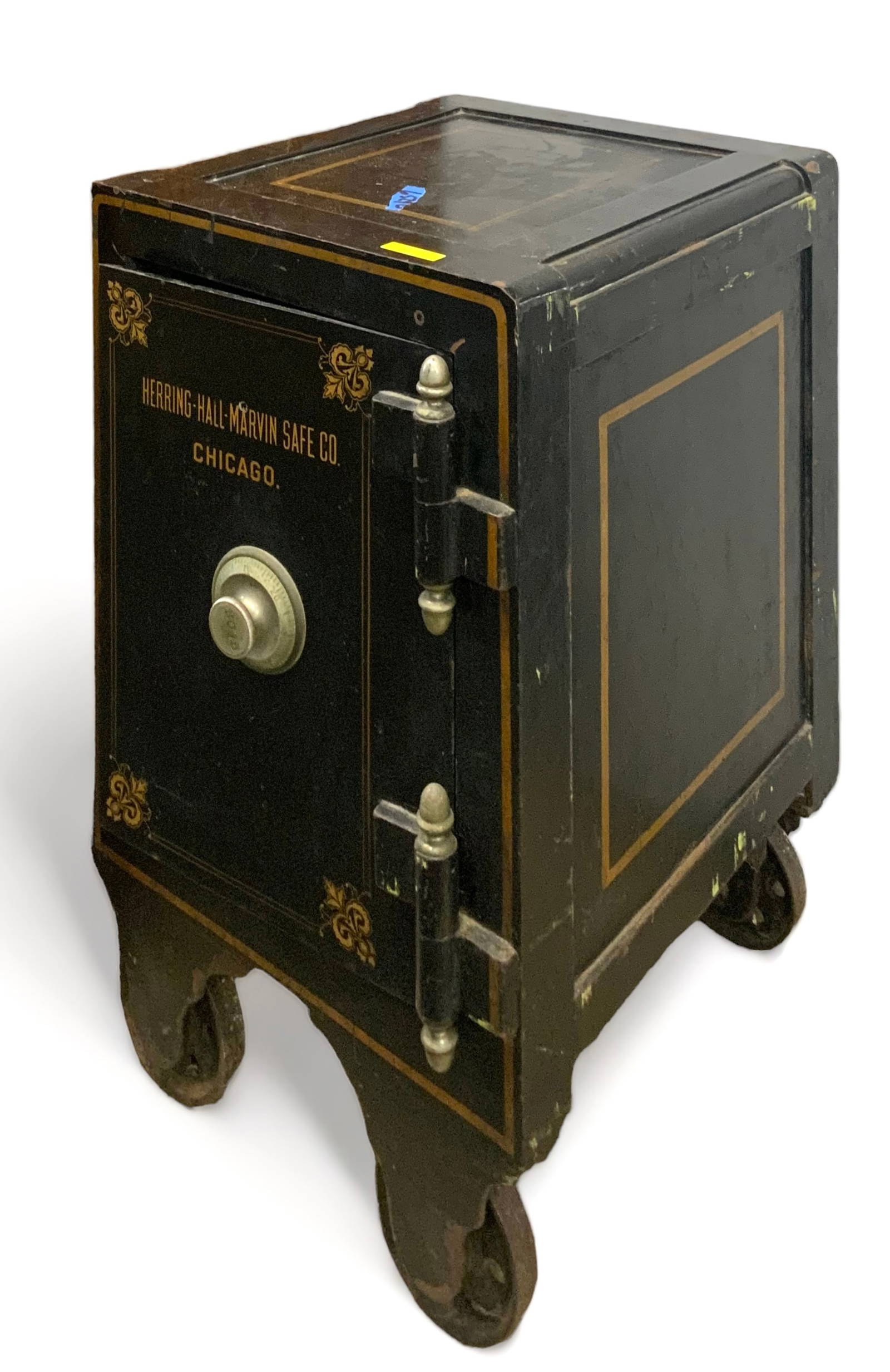 Antique Cast Iron Small Combination Safe Auction