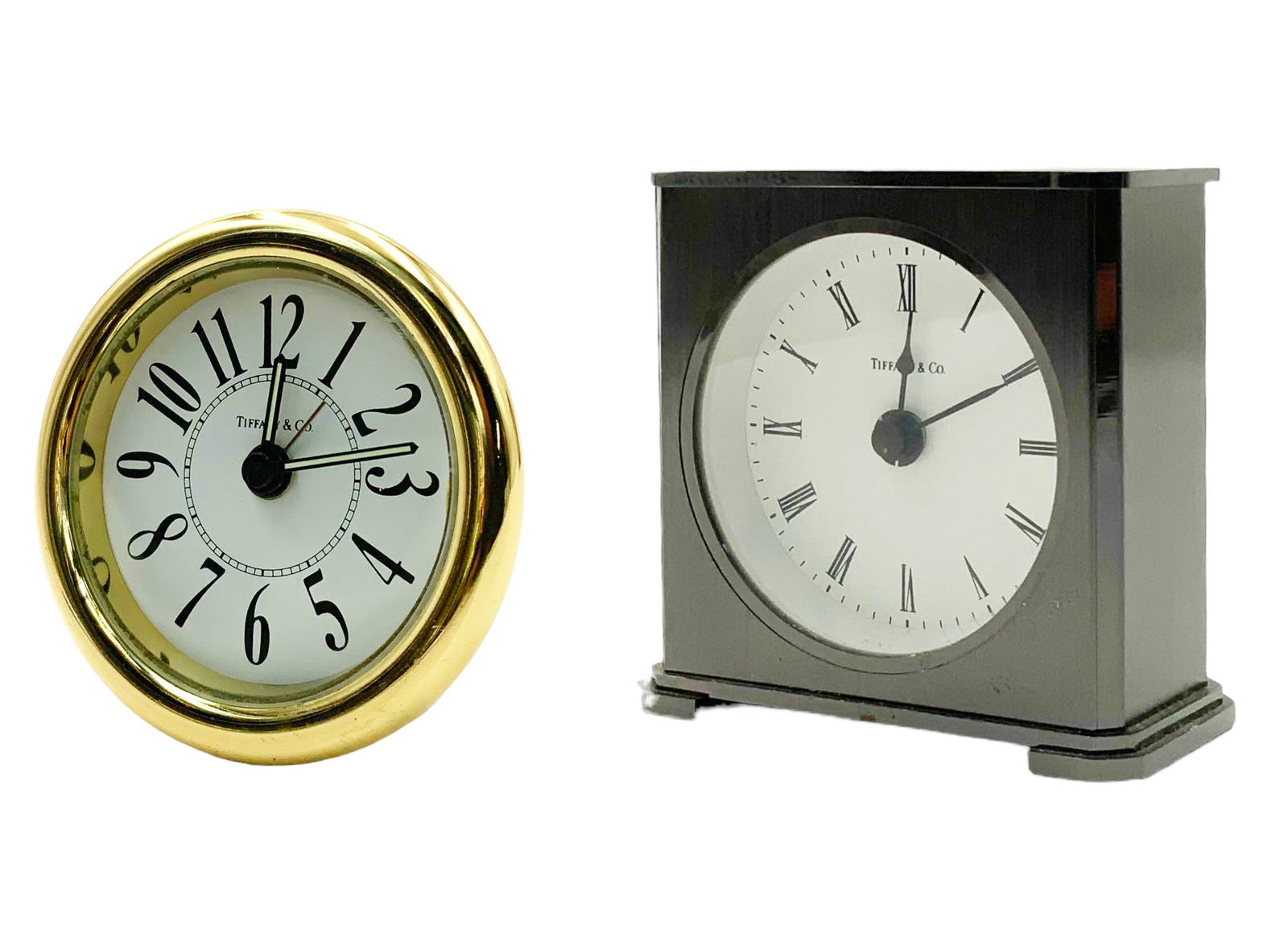 Lot Of Two Tiffany & Co. Quartz Desk Clocks. Auction