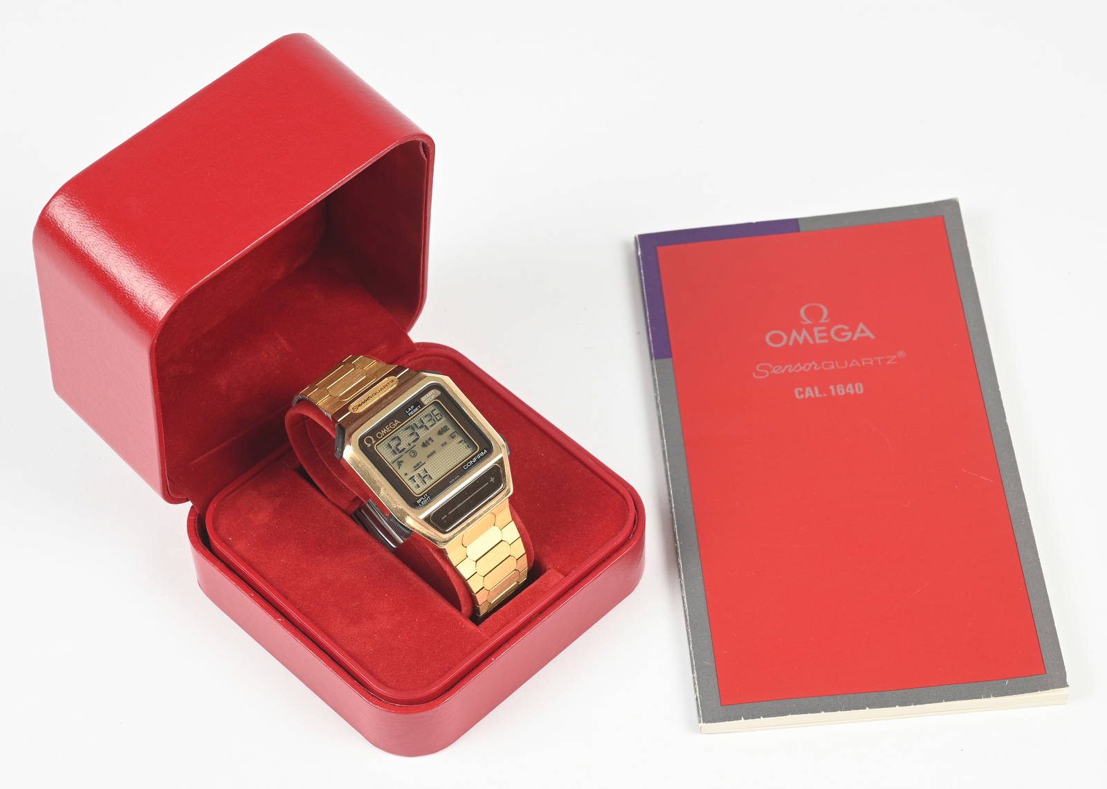 Omega Sensorquartz L.e.d. Watch W/case. Auction