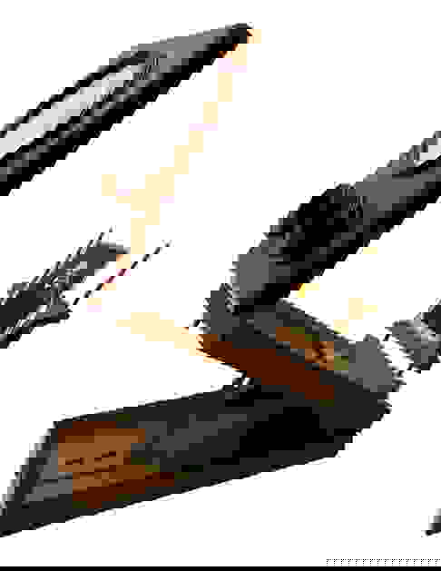 Antique Burled Wood Folding Stereo-graphoscope. Auction