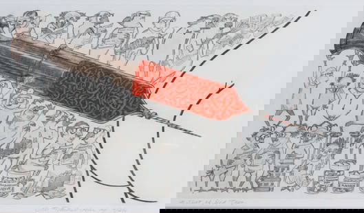 Curt Frankenstein Hand Colored Etching.