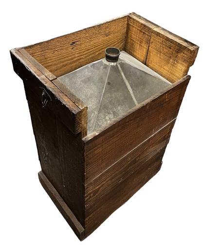 Antique Turpentine Storage Or Disposal Container.