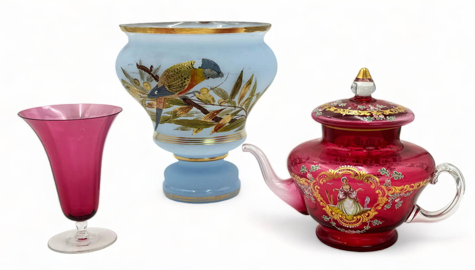 Lot Of Assorted Vintage Glass - Moser? Auction