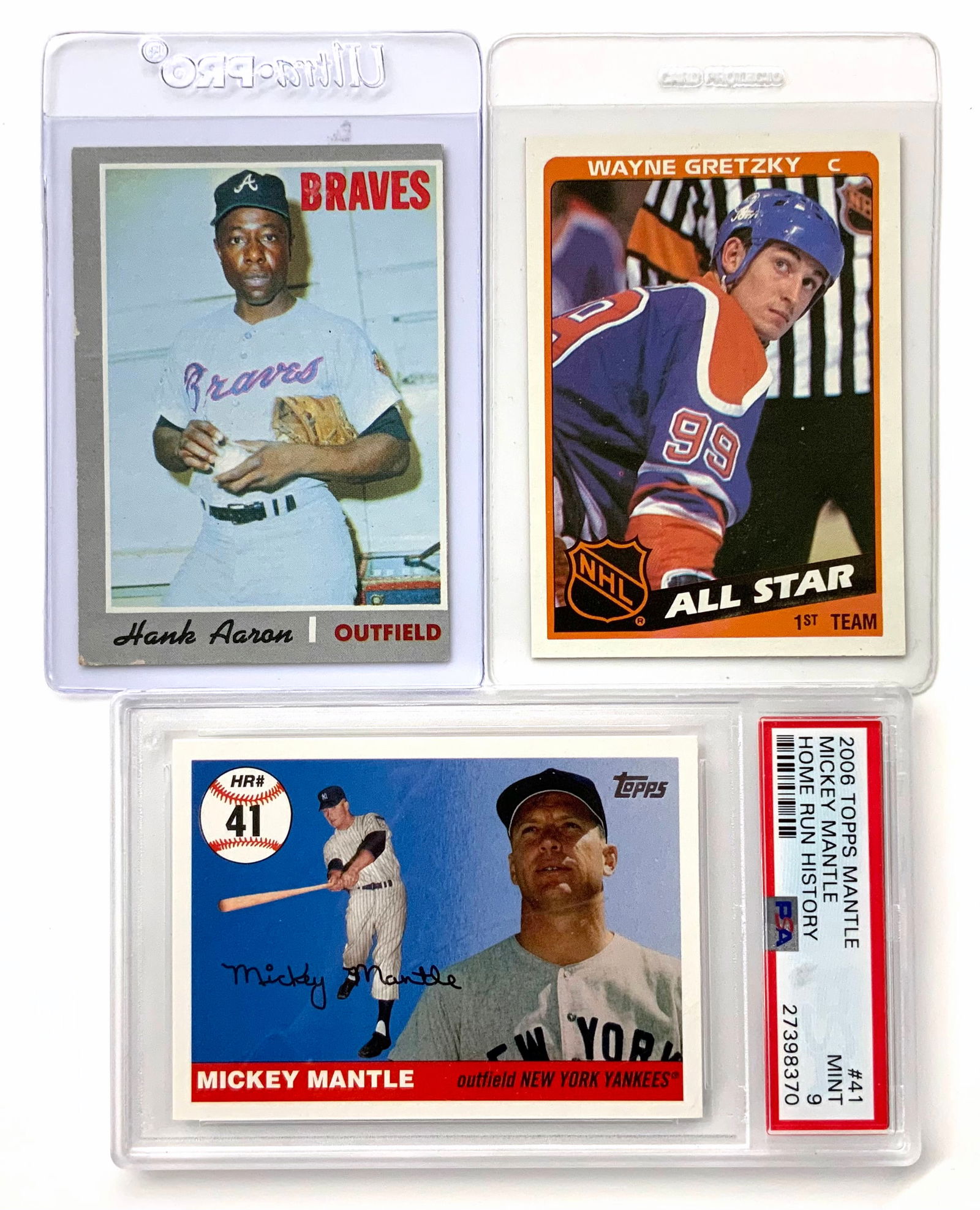 Lot Of 3 Sports Cards. Auction