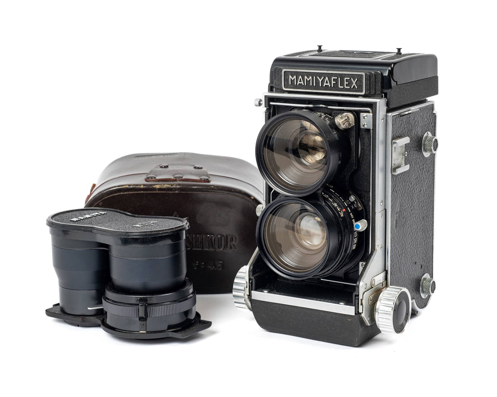 Mamiyaflex Camera W/ 65mm & 135mm Lenses. Auction