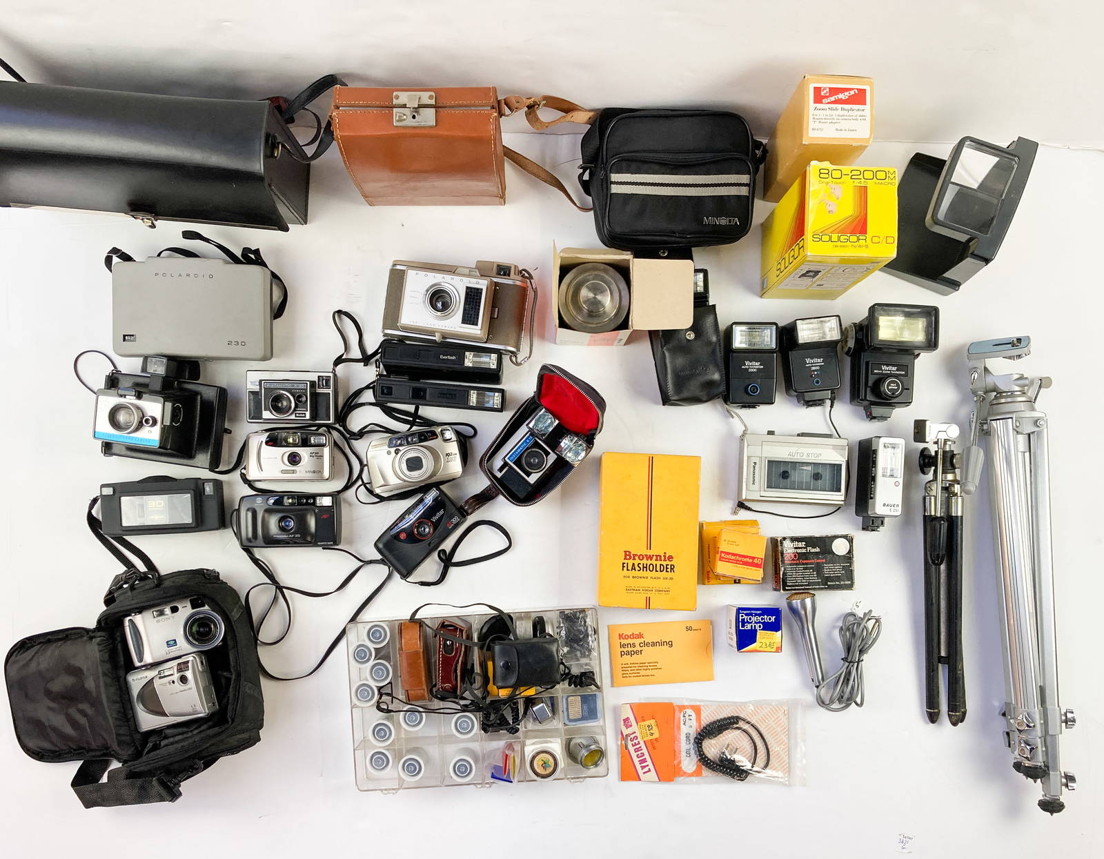 Large Lot Of Vintage Photography Equipment. Auction