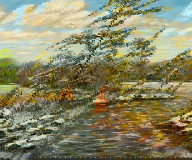 Landscape Painting By William S. Dawson.