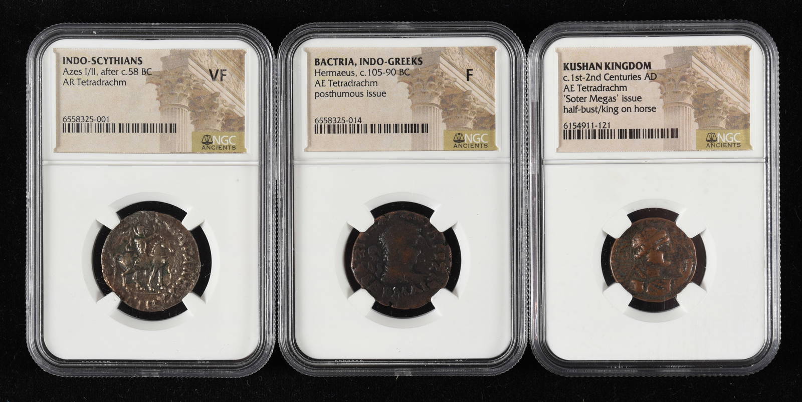 Lot Of Slabbed & Graded Ancient Coins. Auction