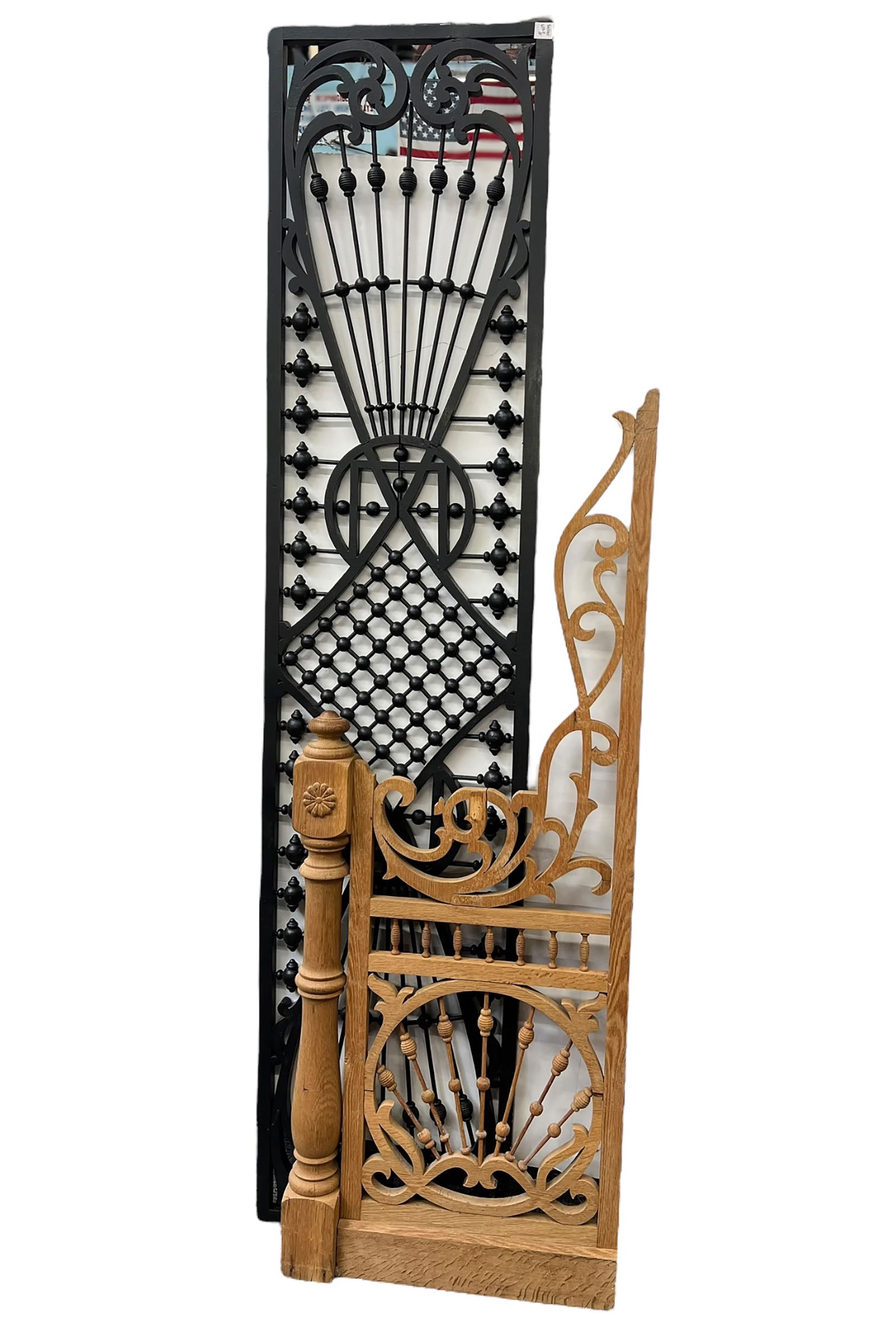 Lot: Two Pieces Of Fretwork. Auction