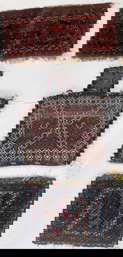 Lot Of Three 19th Century Bag Faces.