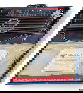 Antique Early German Guitarr Zither W/ Sheet Music