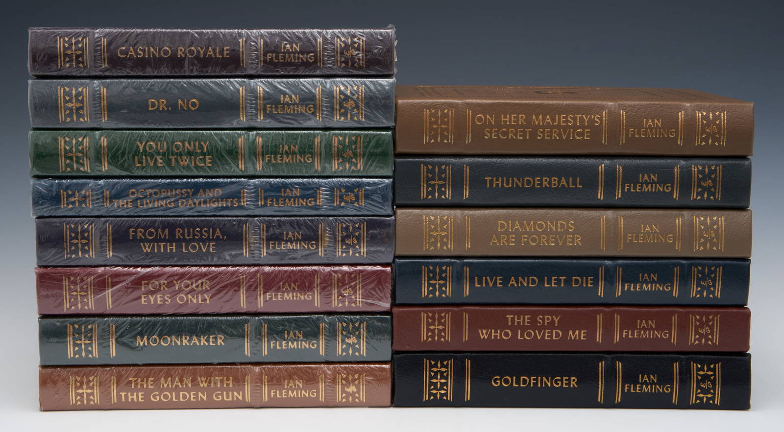 Set Of 14 James Bond Easton Press Hardcover Books. Auction