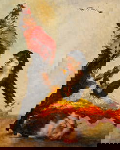 Pal Fried (1893-1976) Original Oil On Canvas Auction