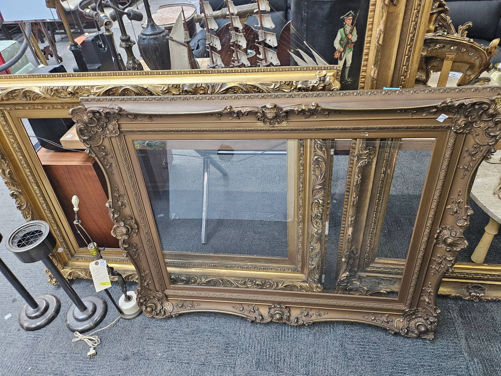 Lot Of Three Ornate Frames. Auction