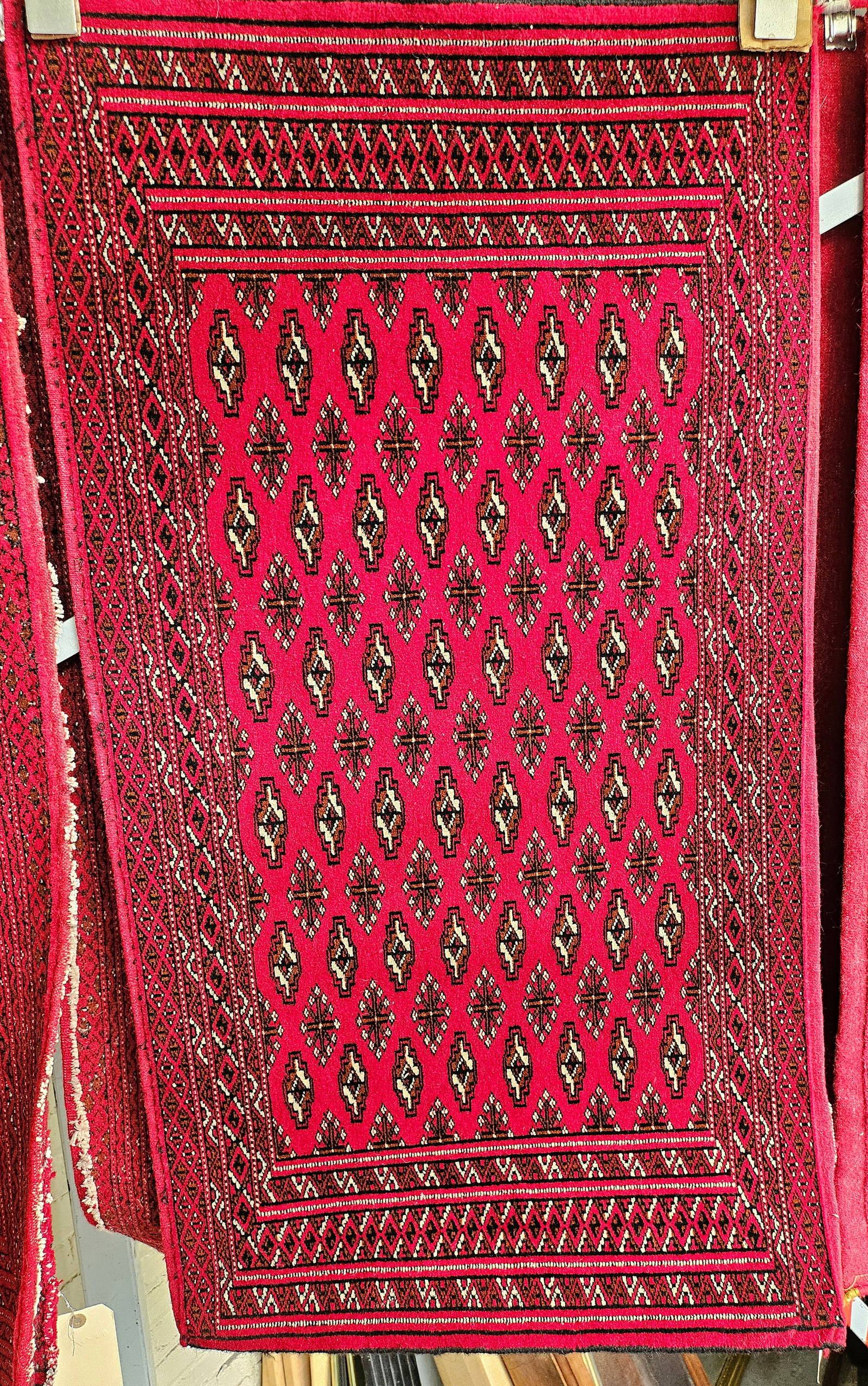 2' X 3' 8" Red Turkoman Style Rug Or Bag Face. Auction