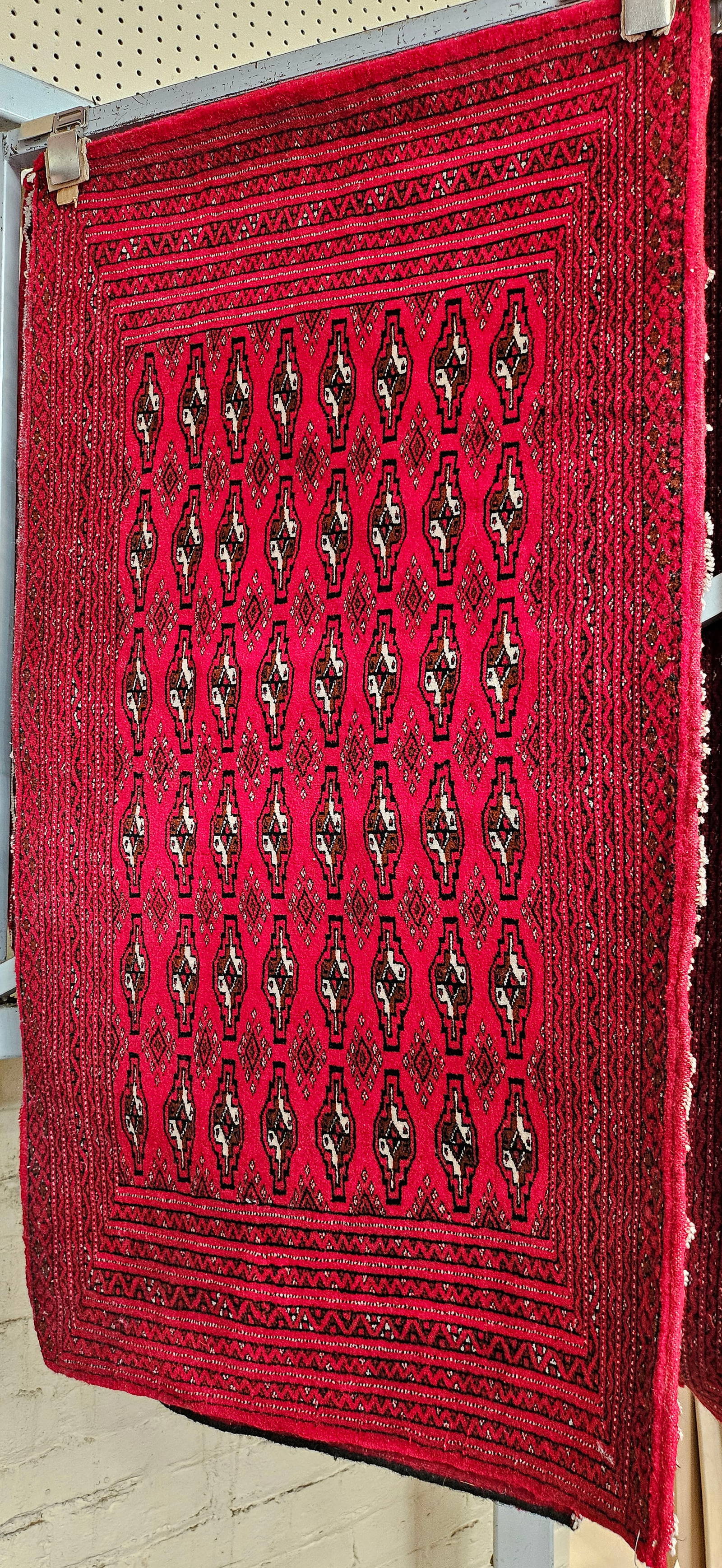 2' X 3' 7" Red Turkoman Style Rug Or Bag Face. Auction