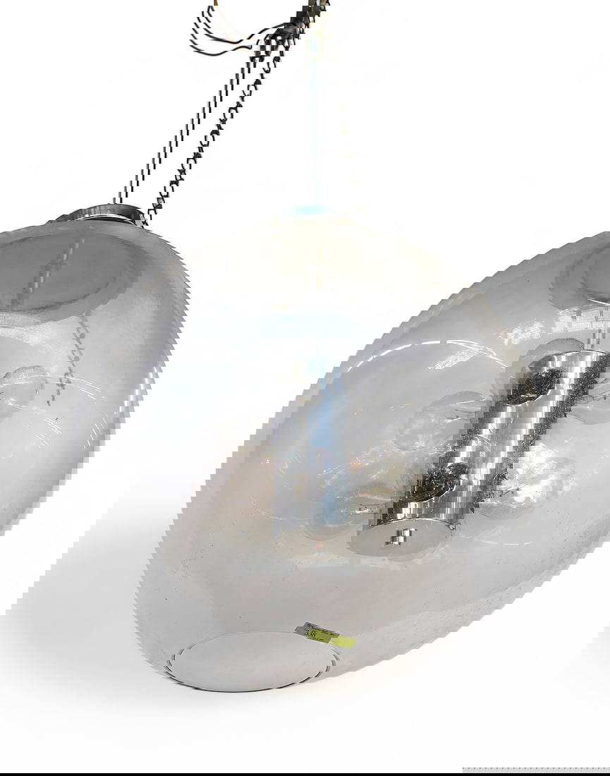 Large Mid-century Modern Glass Ball Light Fixture. Auction