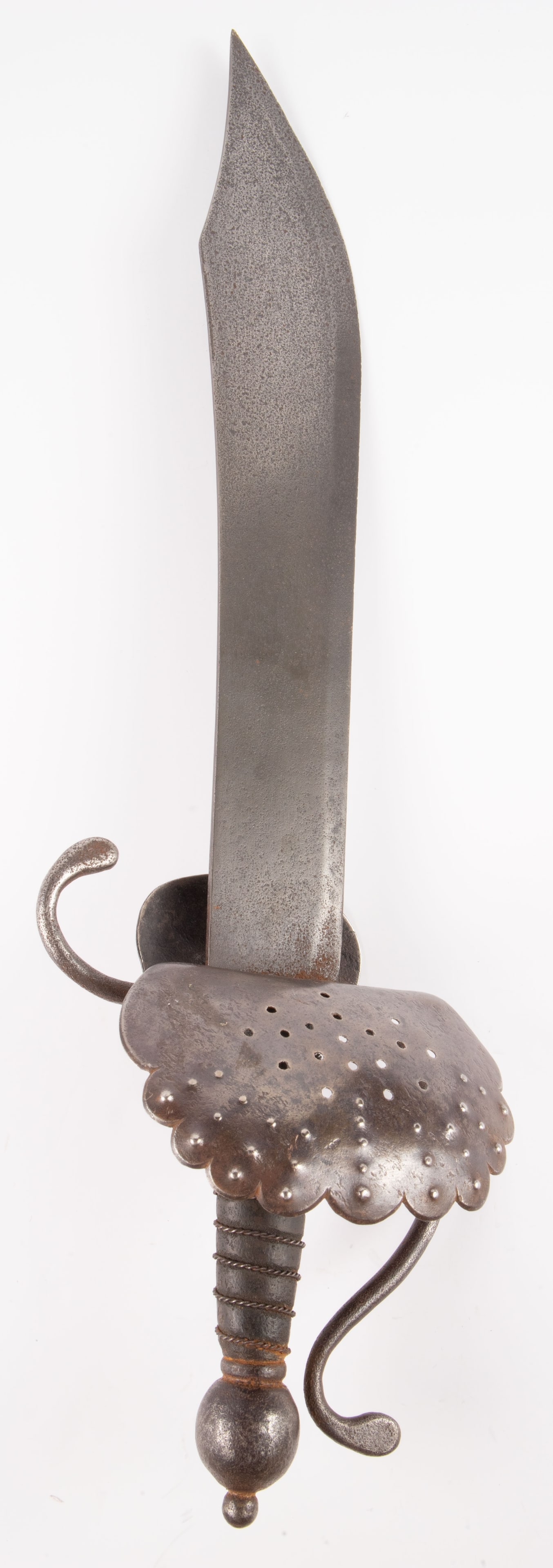 Old European Bowie Sword W/ Scalloped Guard. Auction