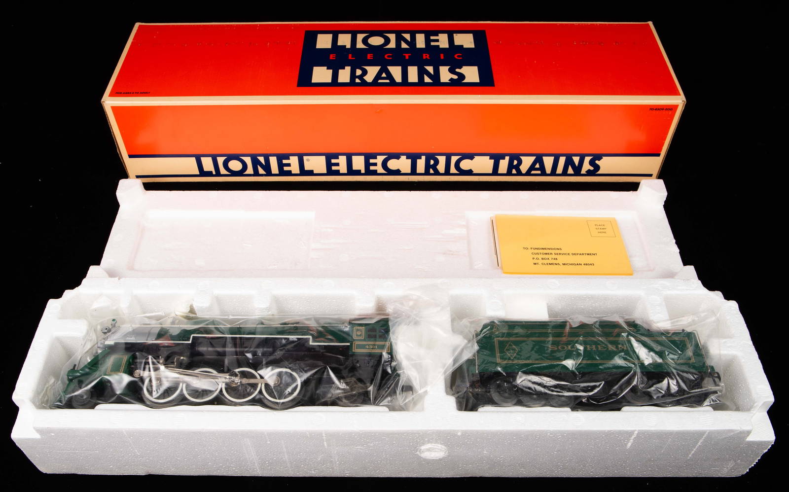 Lionel 2-8-2 Southern Mikado Steam Engine & Tender Auction