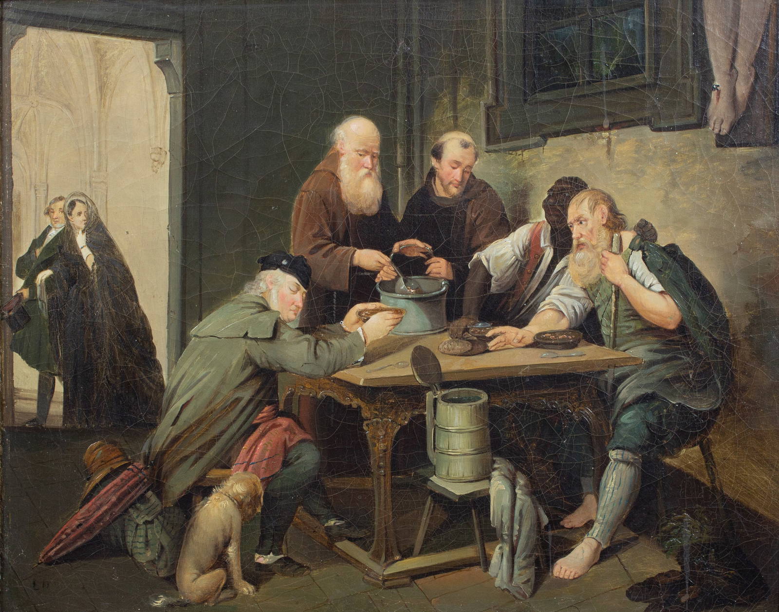 Antique Painting, Copy After Johan Julius Exner. Auction