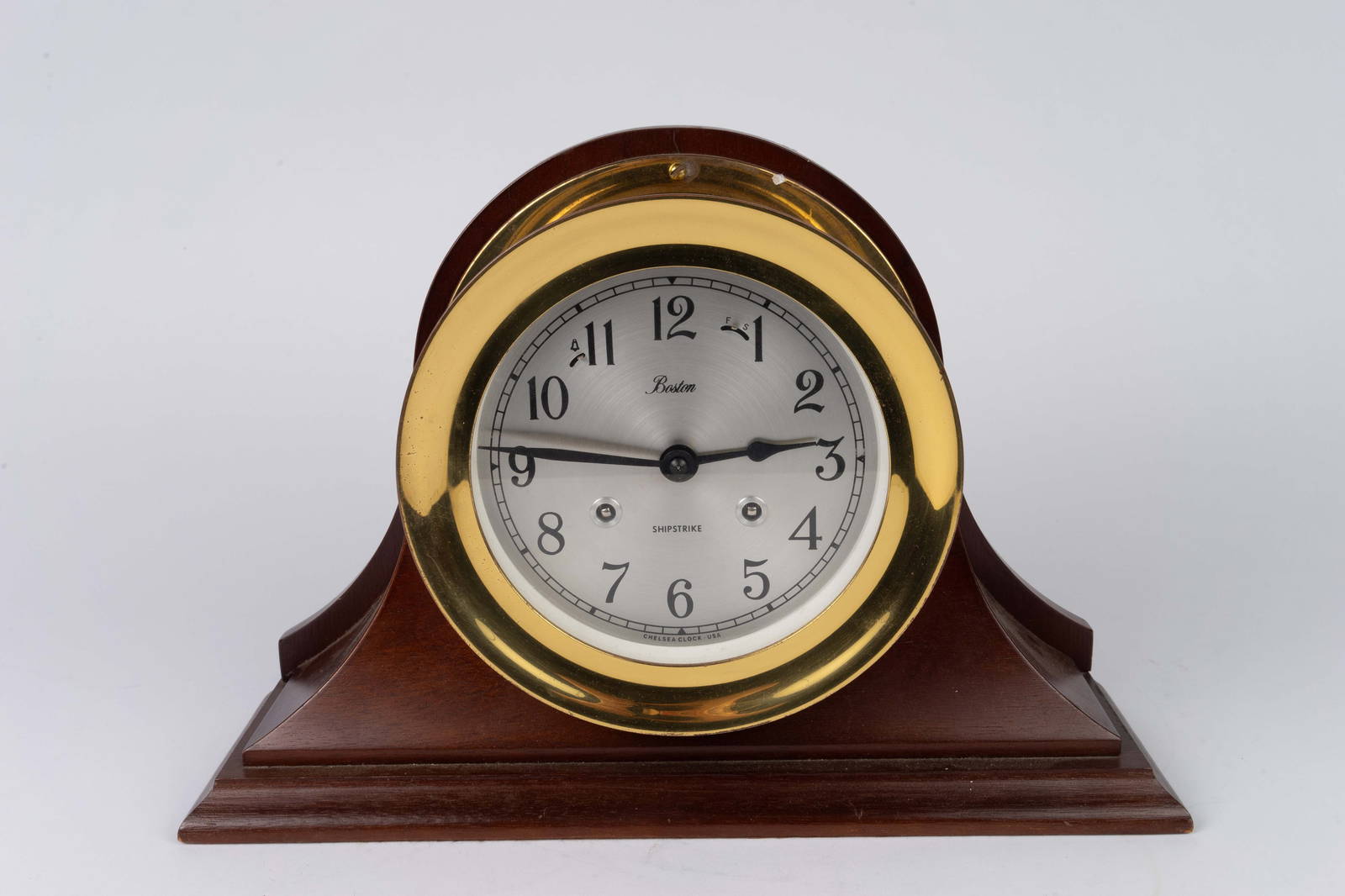 Chelsea Boston Ship's / Shipstrike Mantel Clock. Auction