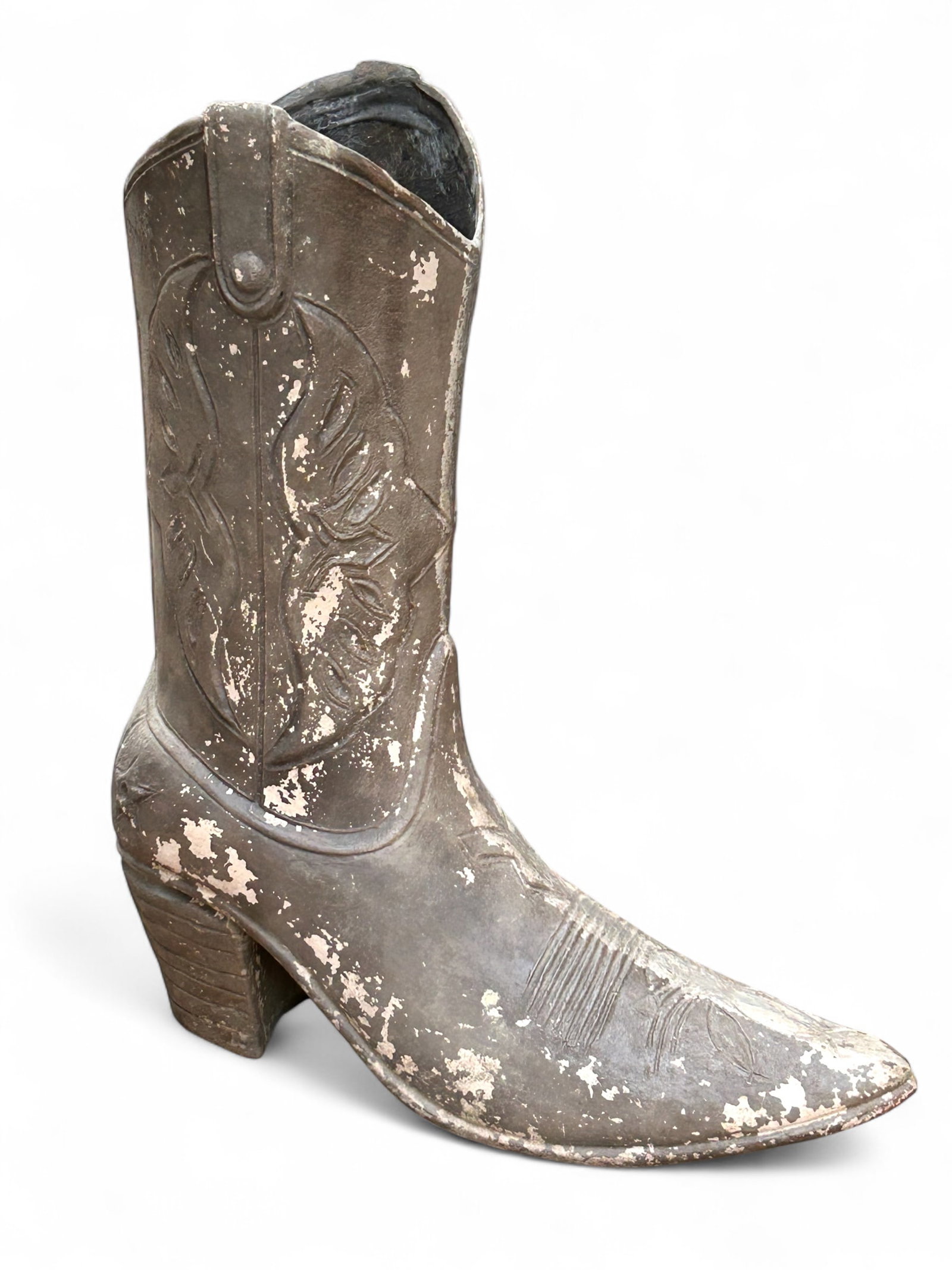 Large Fiberglass Cowboy Boot Advertising Pc. Auction